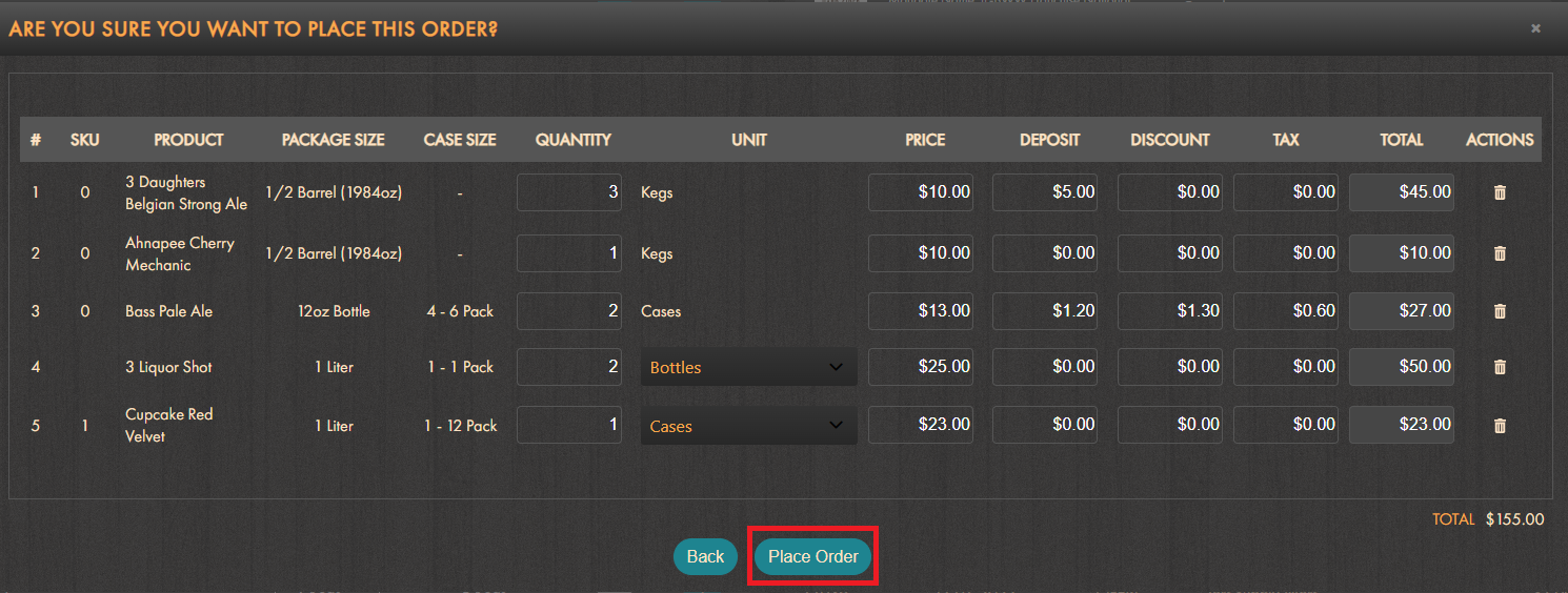 Placing Orders using SmartOrders